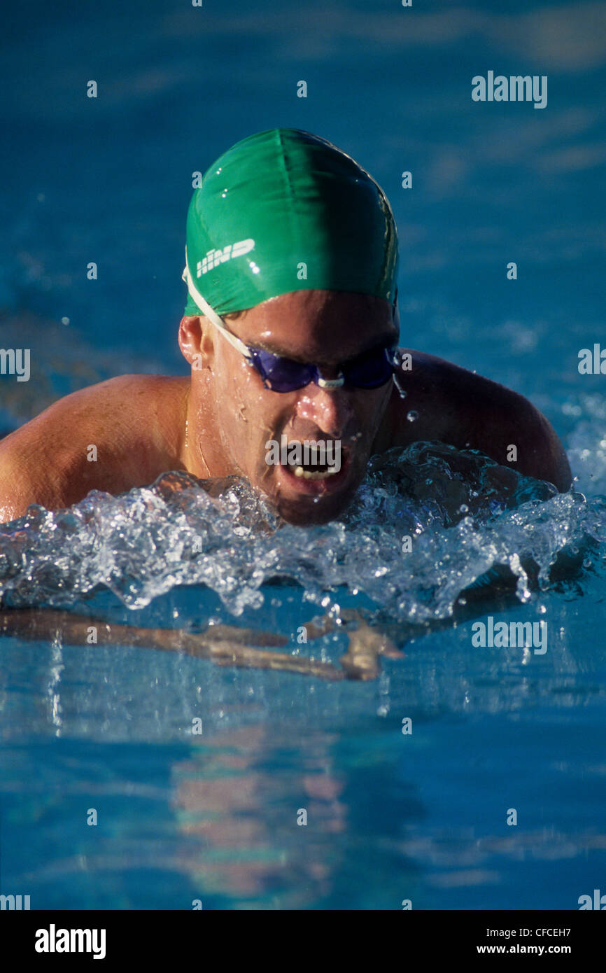 Male swimmer in action Stock Photo - Alamy