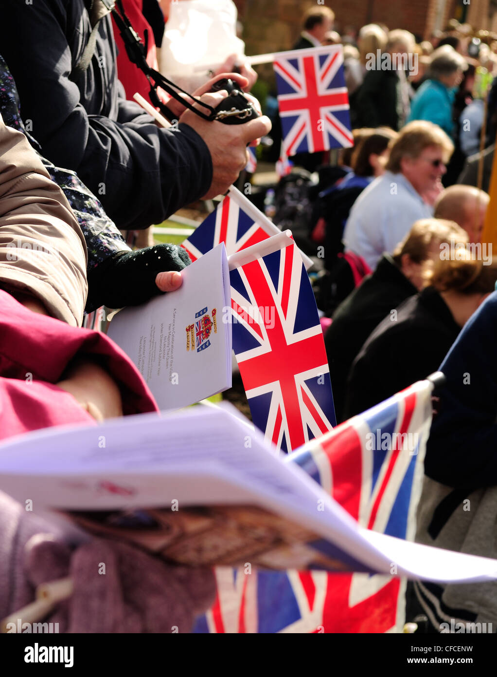 Queen Elizabeth Diamond Jubilee 2012 Leicester England Stock Photo - Alamy