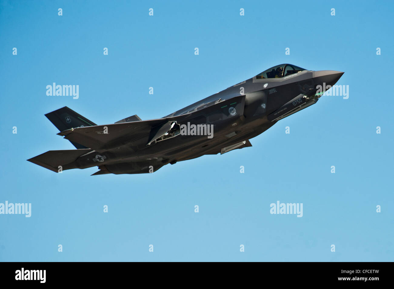 The F-35A Lightning II joint strike fighter lifts off for its first ...