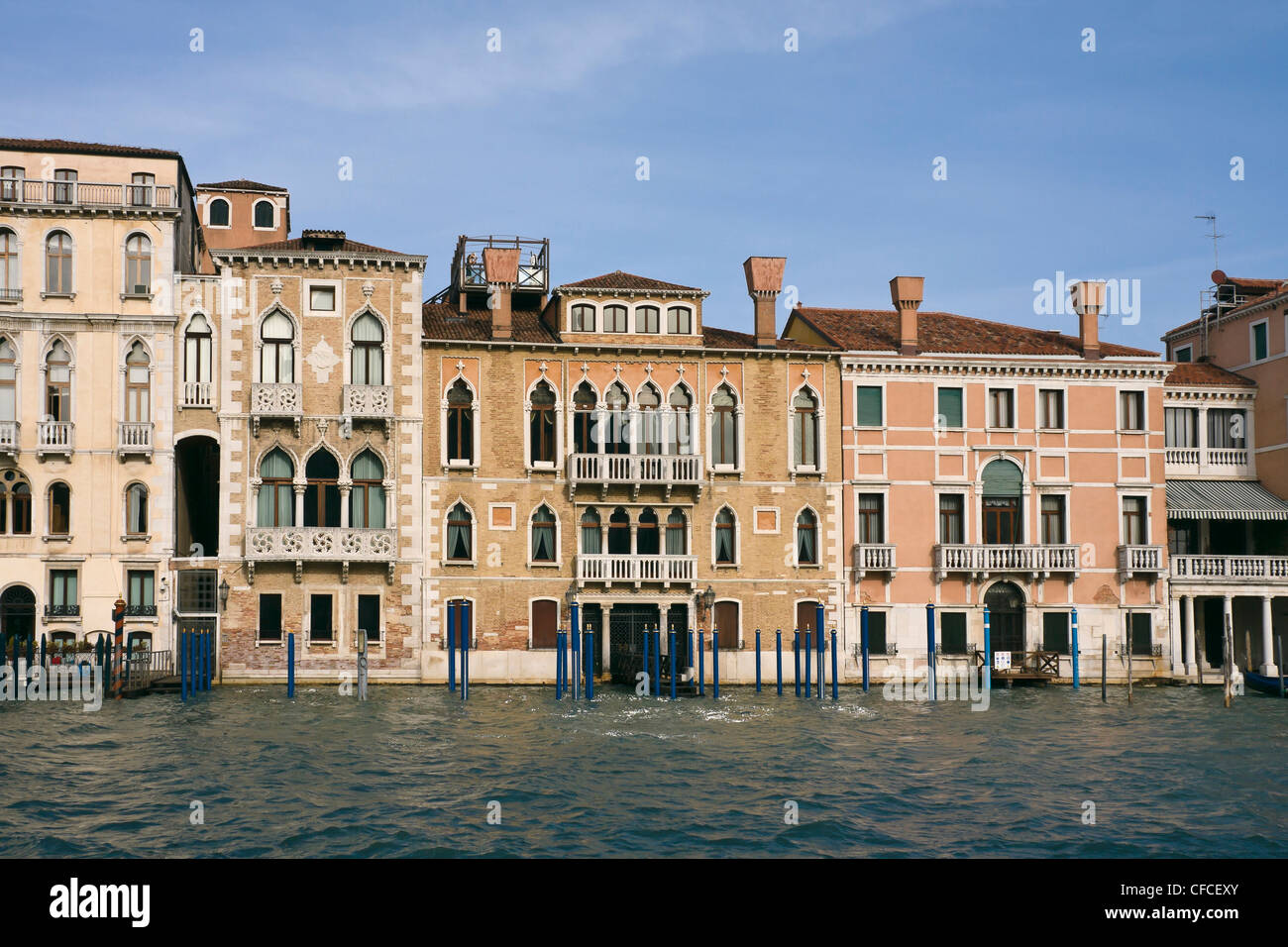 Facade of Contarini Palace (16th century) on Grand Canal - Venice ...