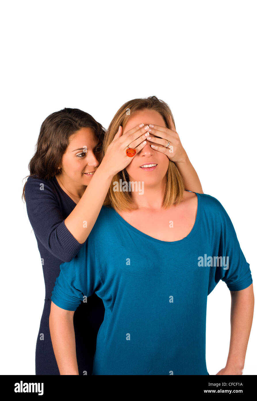 Playful girls just fooling around Stock Photo - Alamy