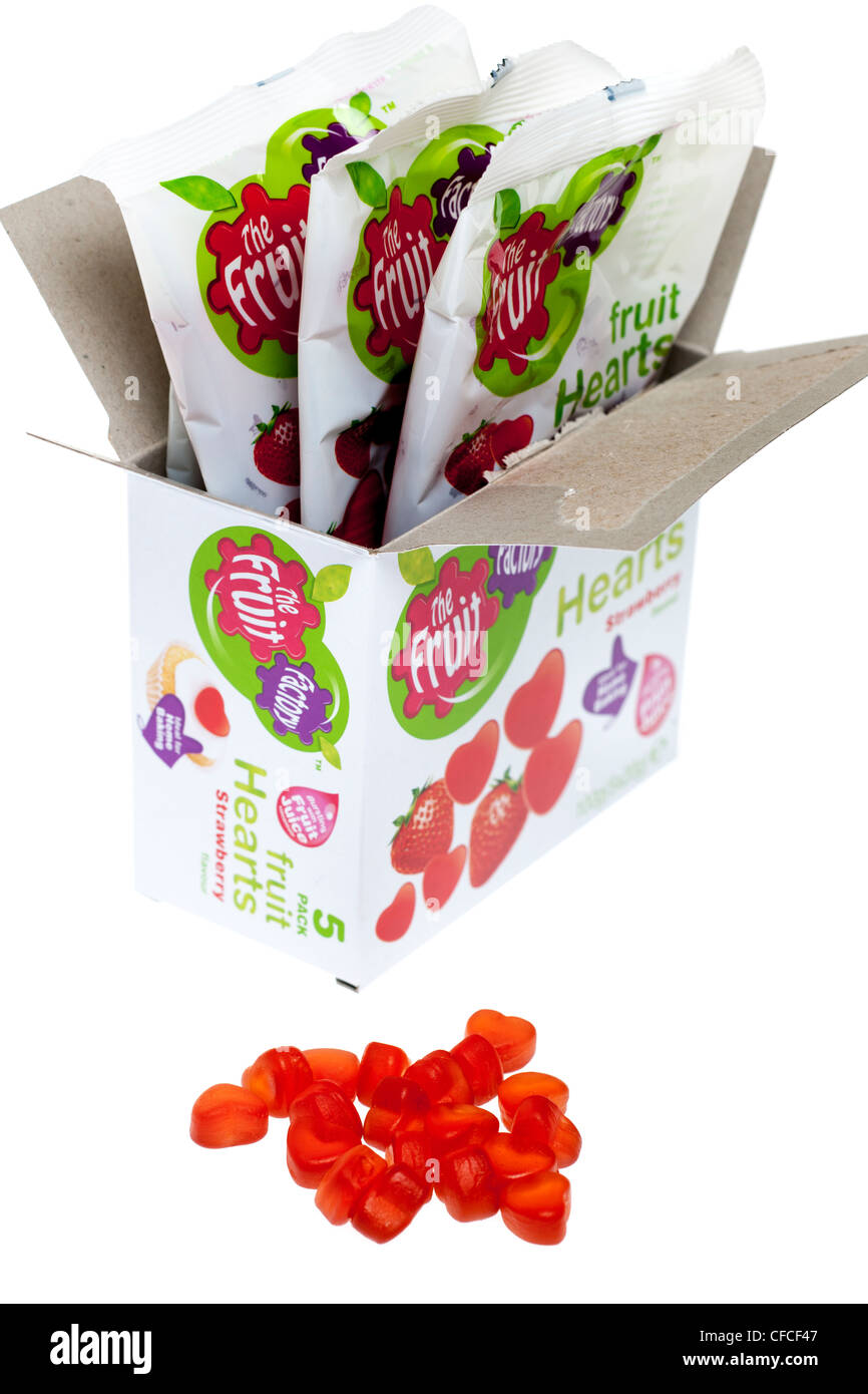 The Fruit factory Fruit Hearts chewy sweets Stock Photo - Alamy