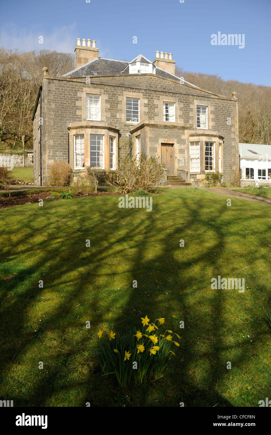 Canna House on the island of Canna in the Inner Hebrides off the west ...