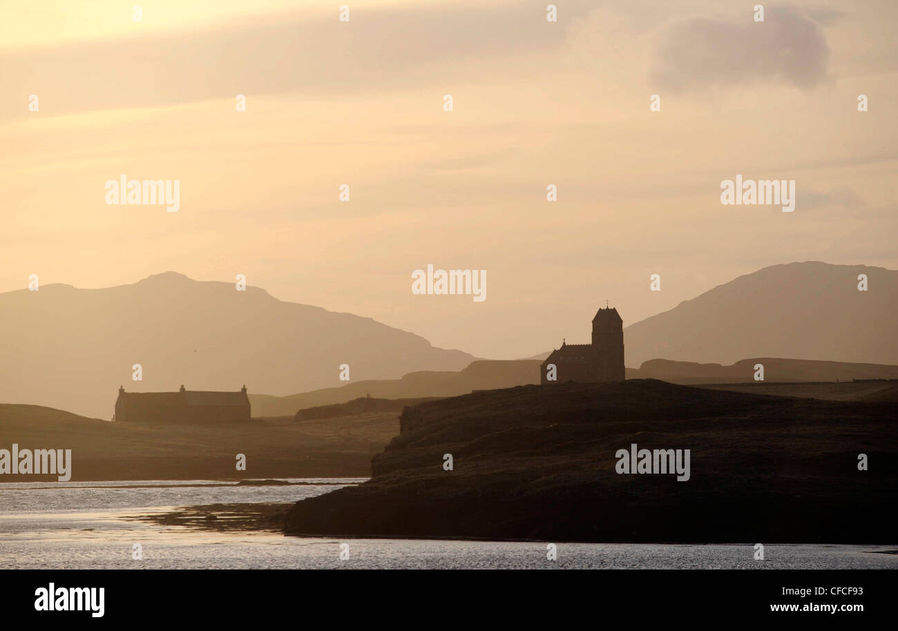 The island of Canna in the Inner Hebrides of the west coast of Scotland ...