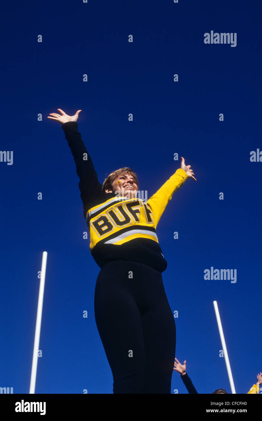 College football cheerleader Stock Photo - Alamy