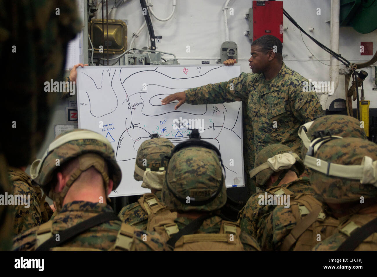 PACIFIC OCEAN (March 6, 2012) Marines from 2nd Battalion, Weapons ...