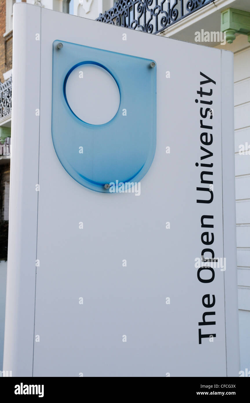 The Open University Sign, Hills Road, Cambridge, England, UK Stock ...