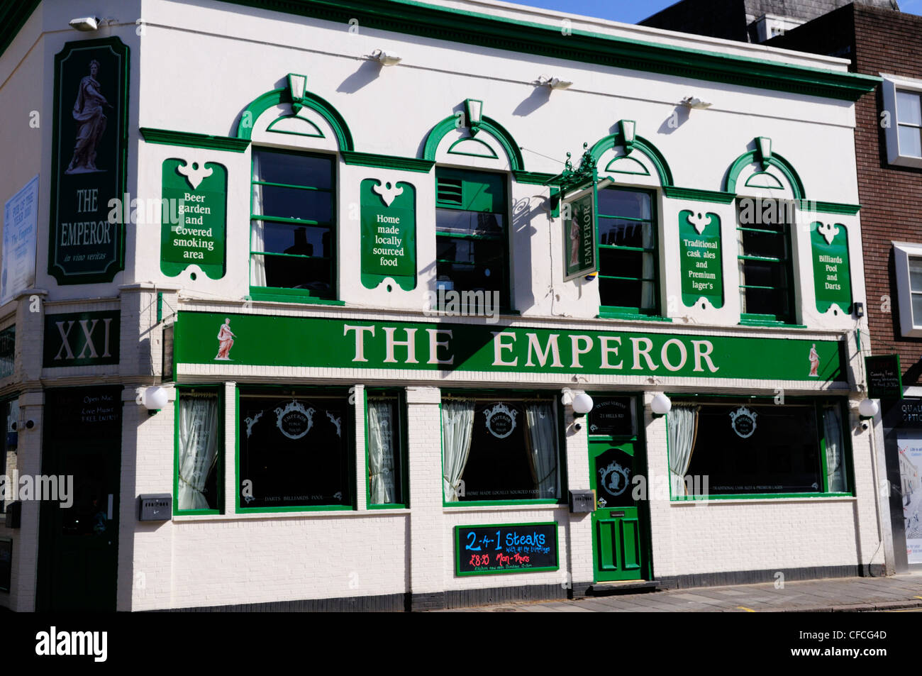 The Emperor Pub, Hills Road, Cambridge, England, UK Stock Photo - Alamy