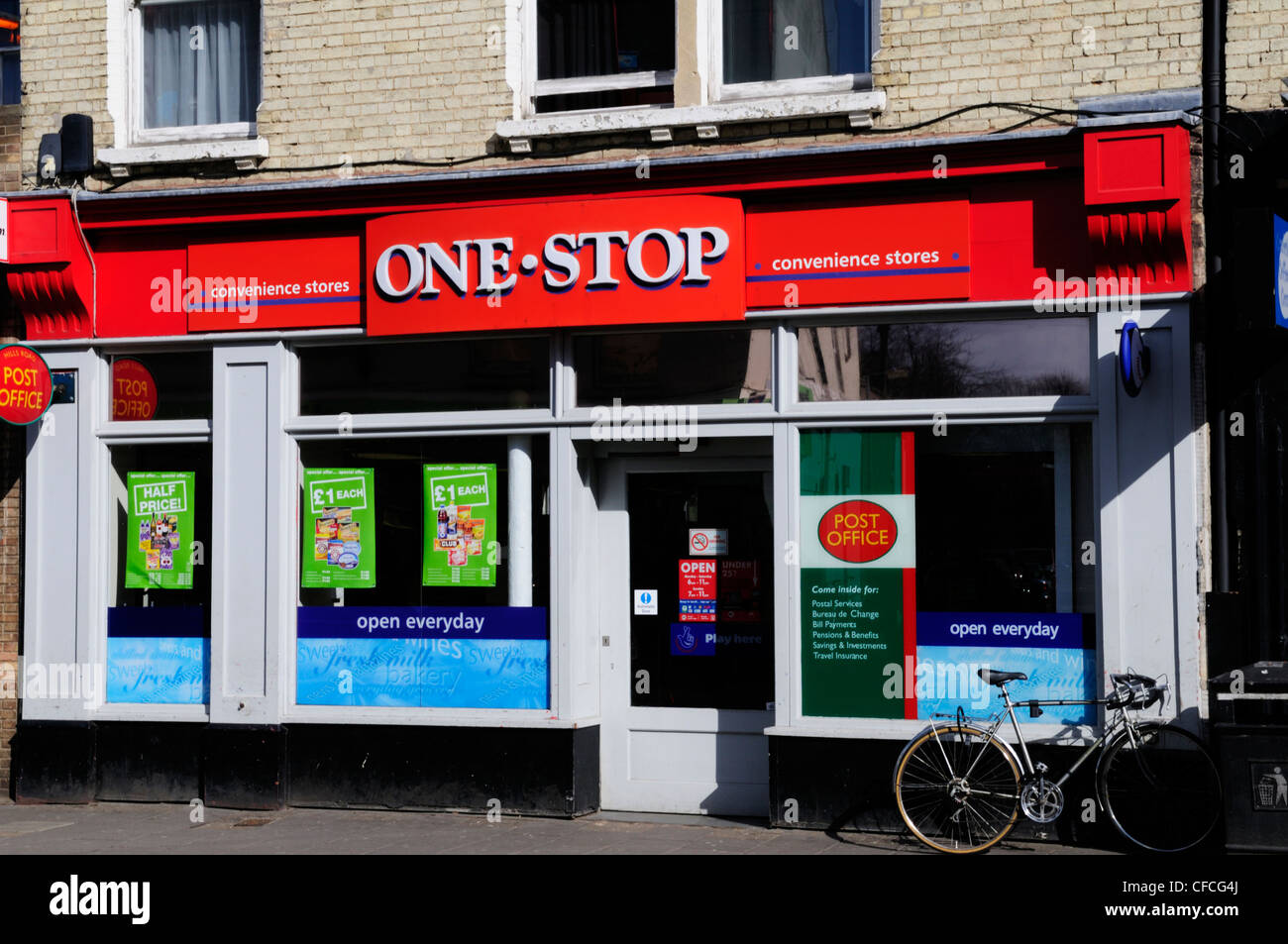 One Stop Convenience Store, Hills Road, Cambridge, England, Uk Stock ...