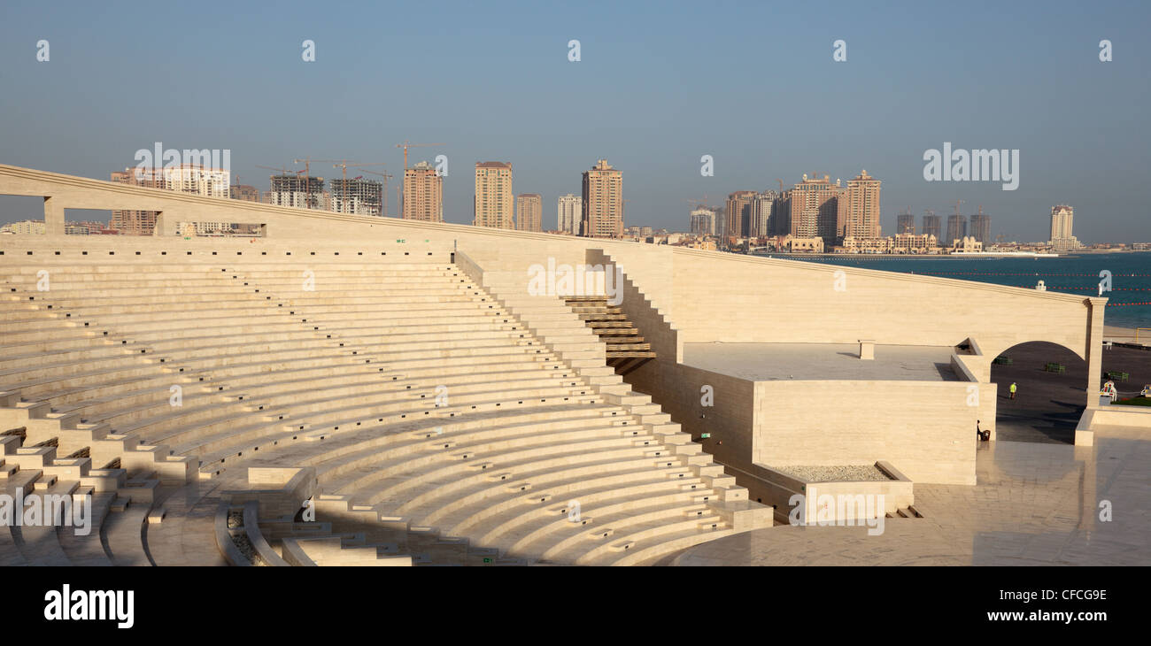 Amphitheater in Katara cultural village, Doha Qatar Stock Photo - Alamy