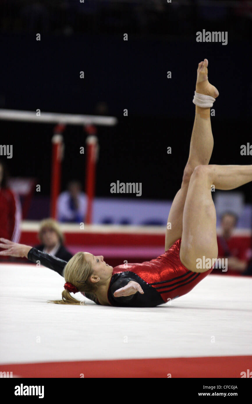 Barbara GASSER of Austria at the womens Gymnastics, competing at the ...