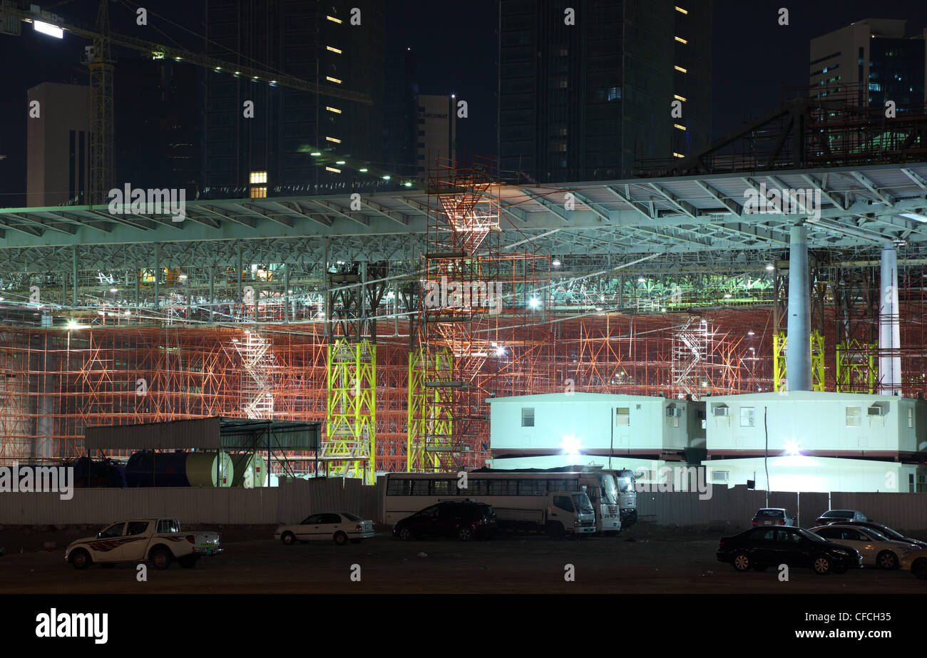 Construction site in Doha downtown, Qatar Stock Photo - Alamy