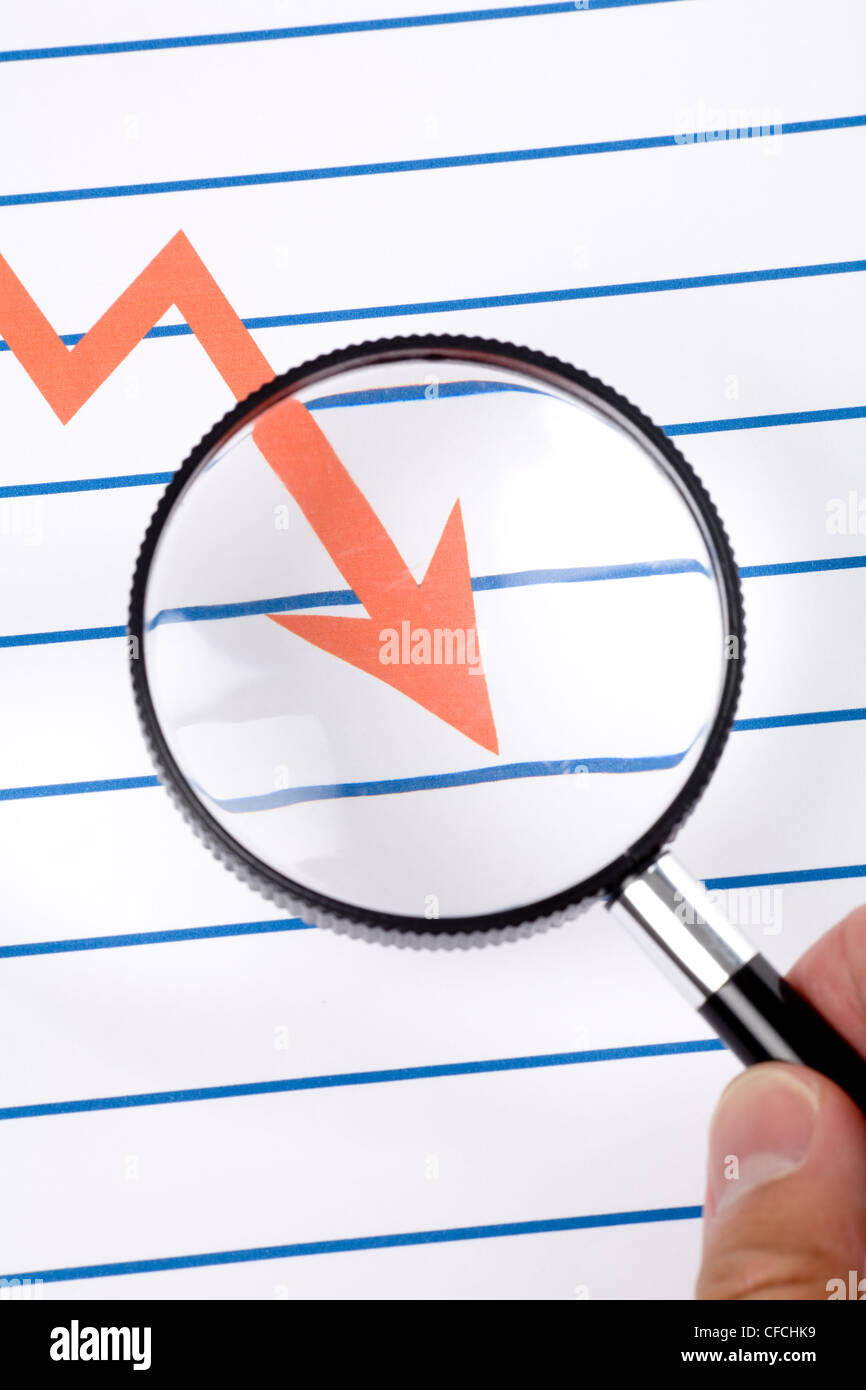 Finance graph decline hi-res stock photography and images - Alamy