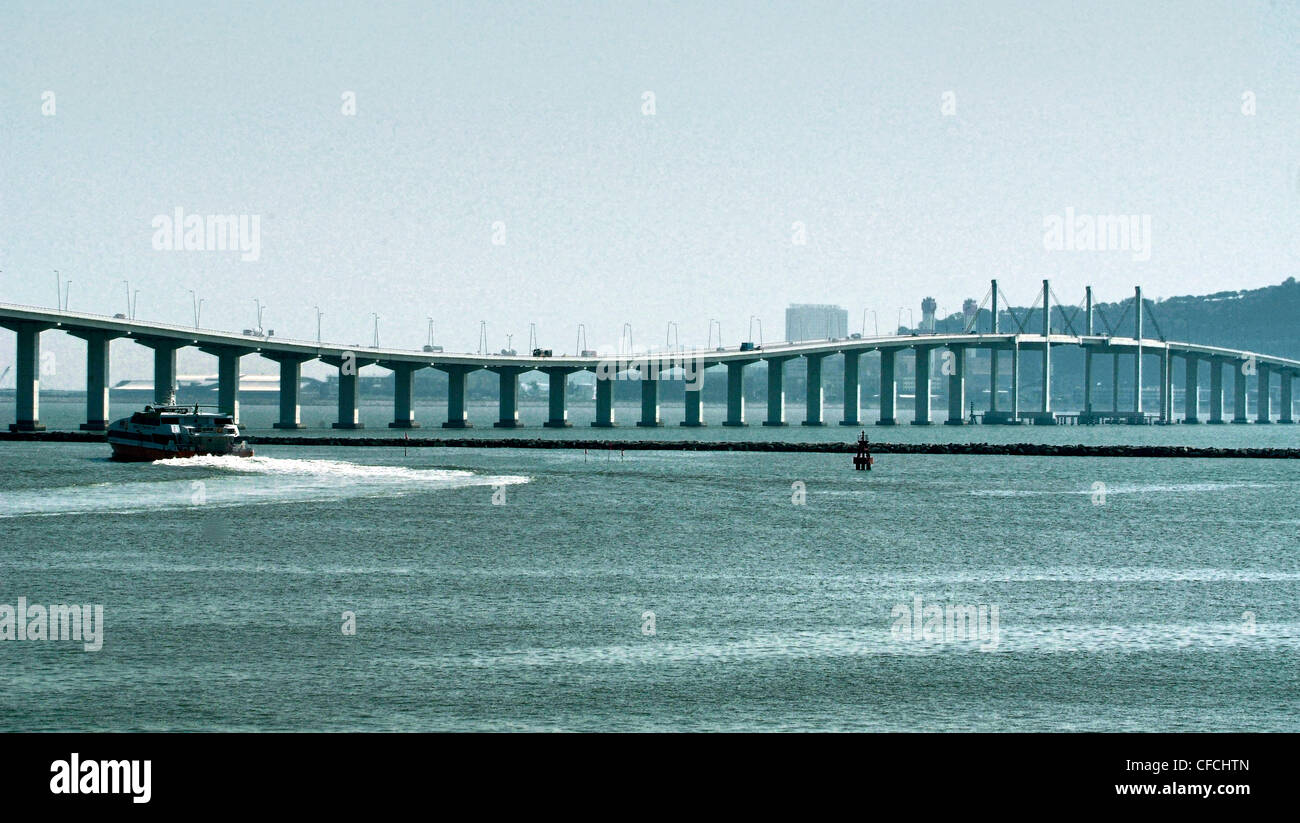 CHINA - MACAU SAR Friendship Bridge in the former Portuguese colony ...