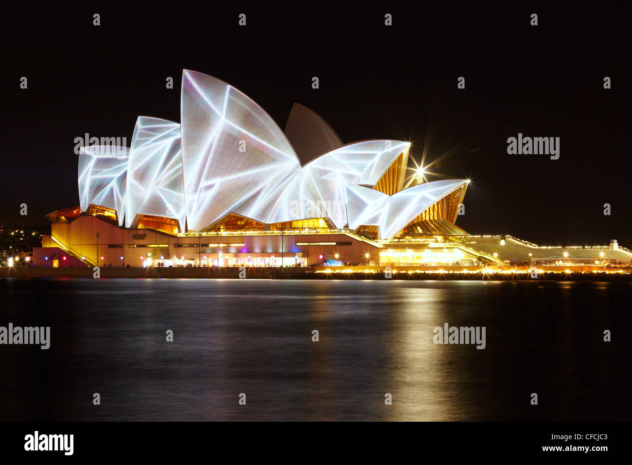 Sydney Opera House during the Vivid Sydney Festival, Australia Stock ...