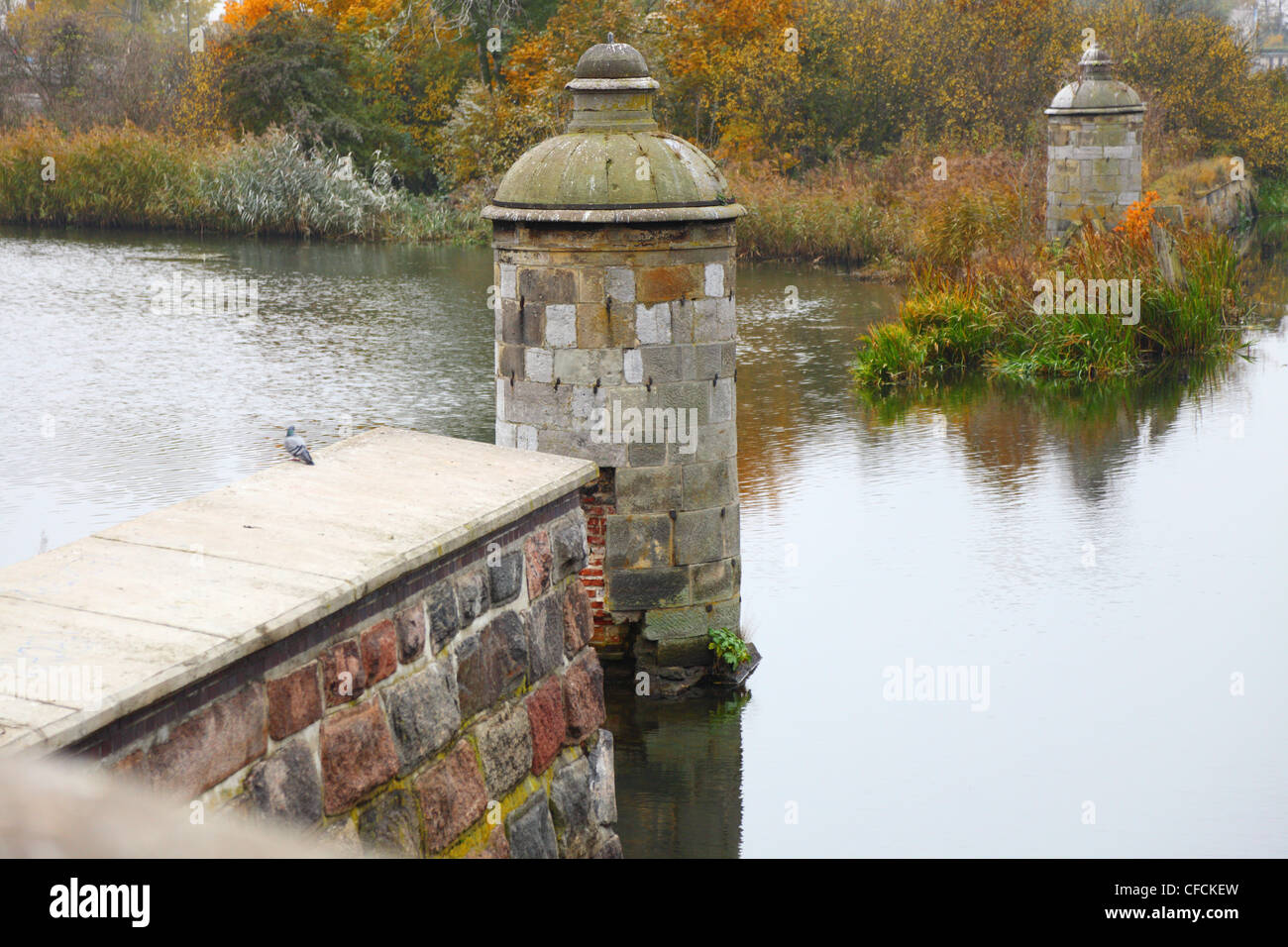 Danzig landmark Gdansk with Motlawa river Poland Stock Photo - Alamy
