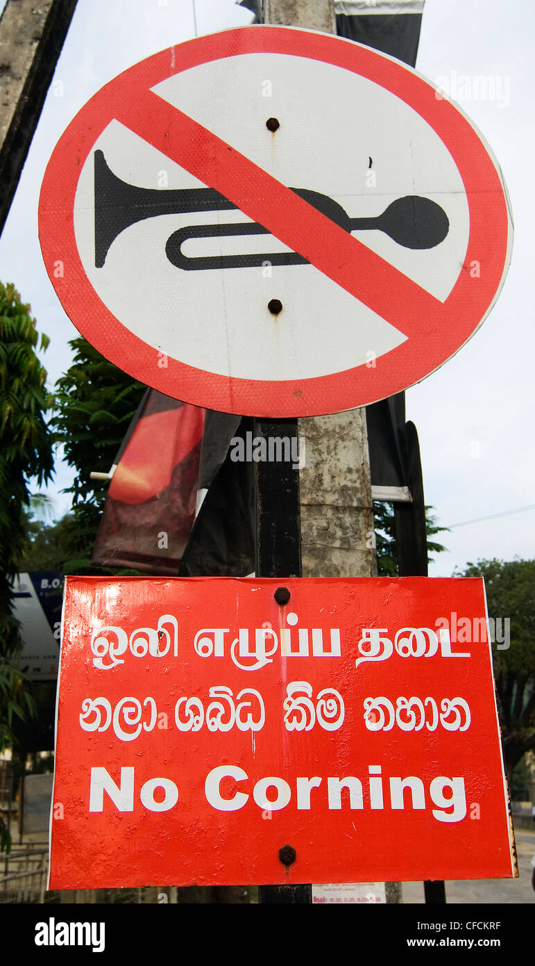 No horn sign hi-res stock photography and images - Alamy