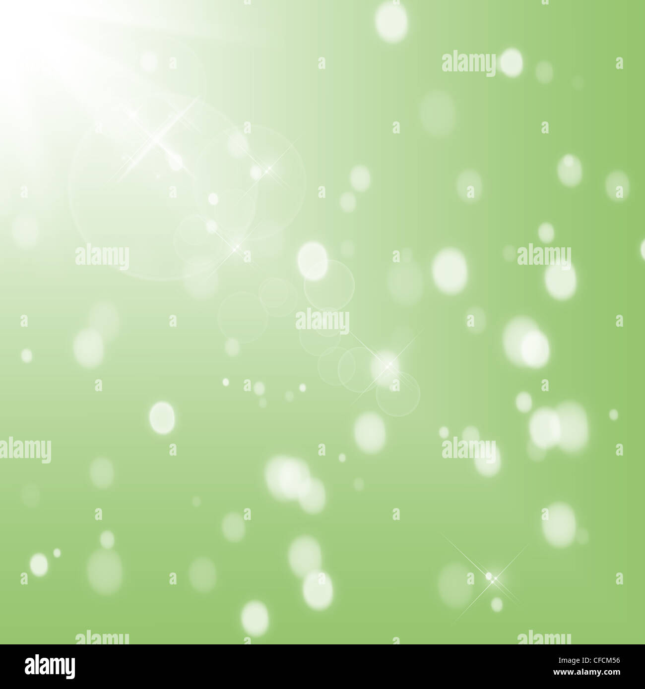 Abstract background of beautiful lights on green Stock Photo - Alamy