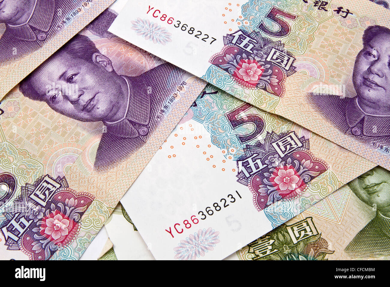 Background of different chinese money closeup Stock Photo - Alamy