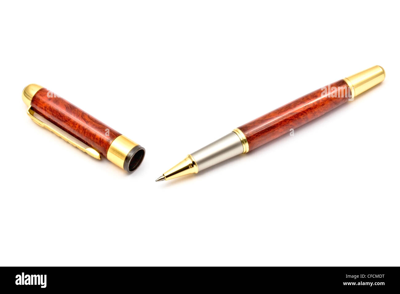 Ballpoint Pen Isolated On White background Stock Photo - Alamy