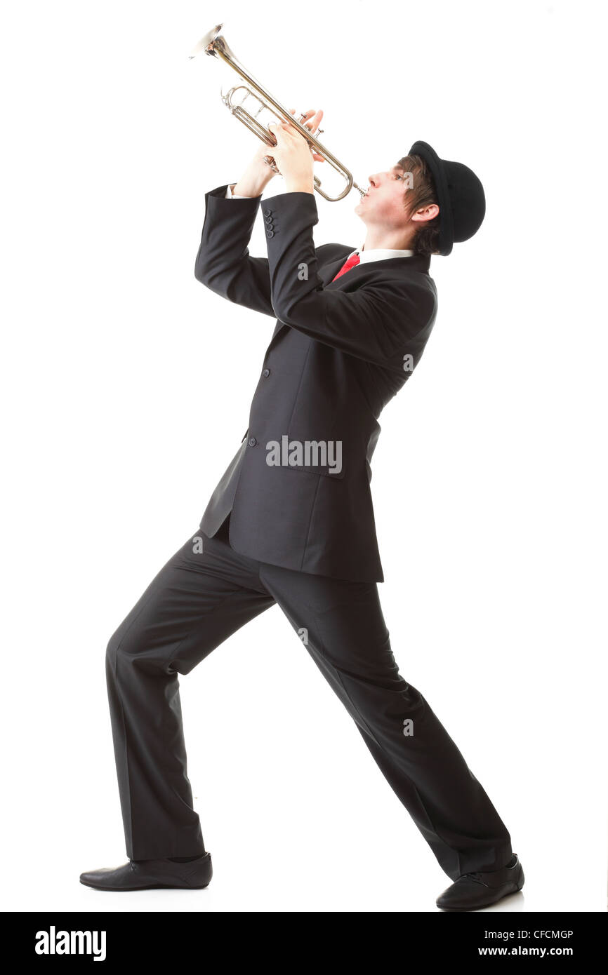 Jazz Trumpet Player Full Body