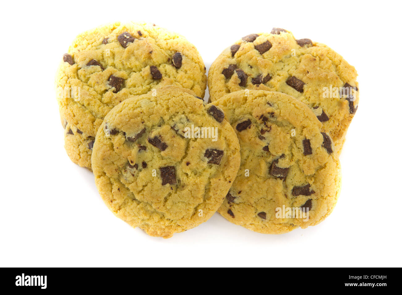Stack two chocolate chip cookies hi-res stock photography and images ...