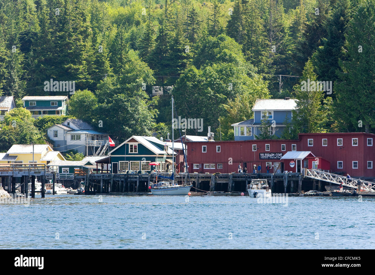 Telegraph Cove, Northern Vancouver Island, British Columbia, Canada ...