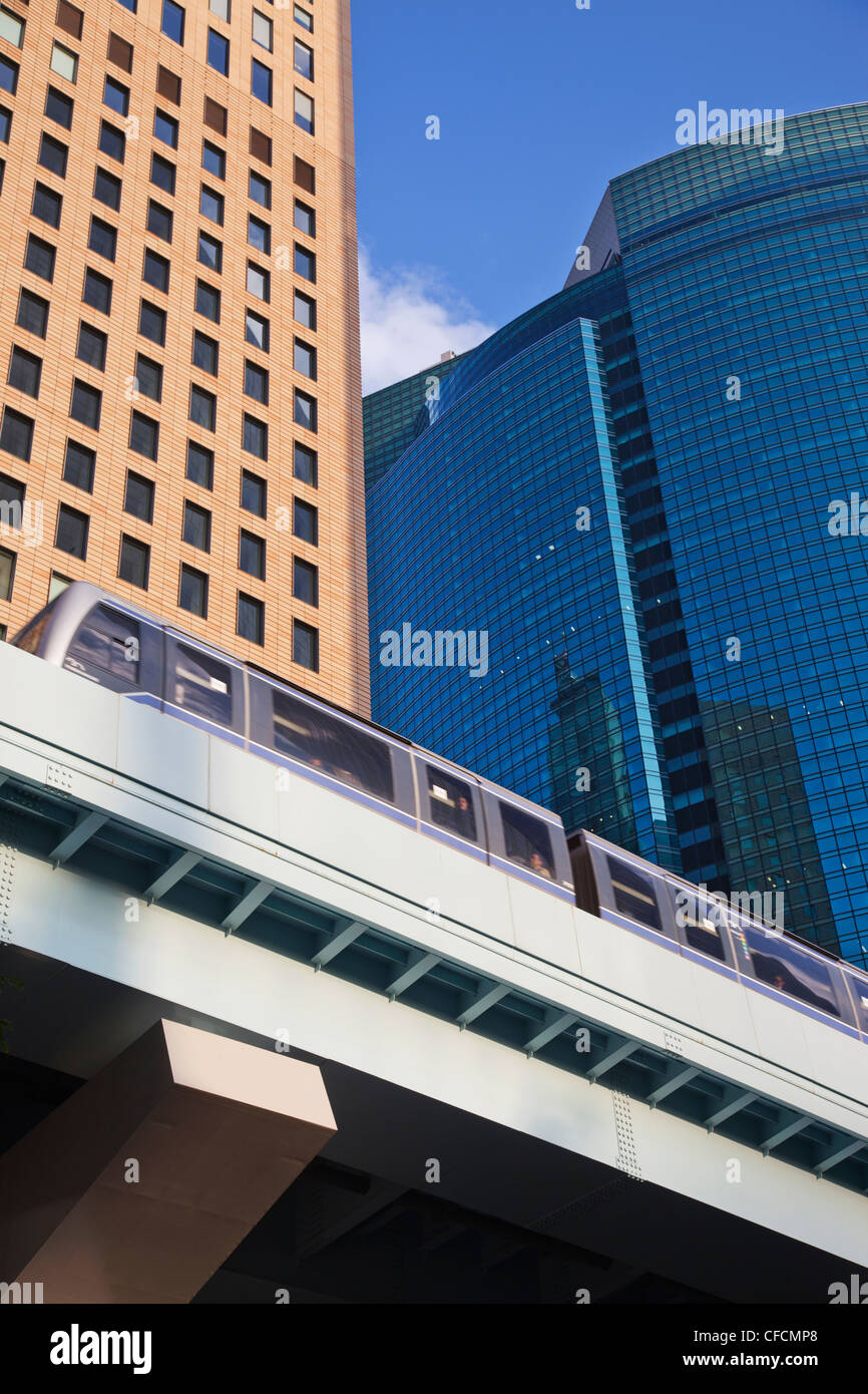 Japan, Tokyo, Shiodome, Monorail Stock Photo - Alamy