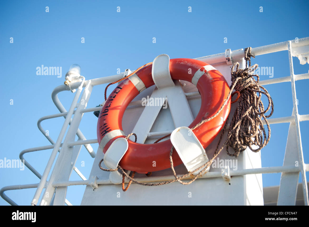 Maritime still life taken aboard the ferry Hilligenley shuttling ...