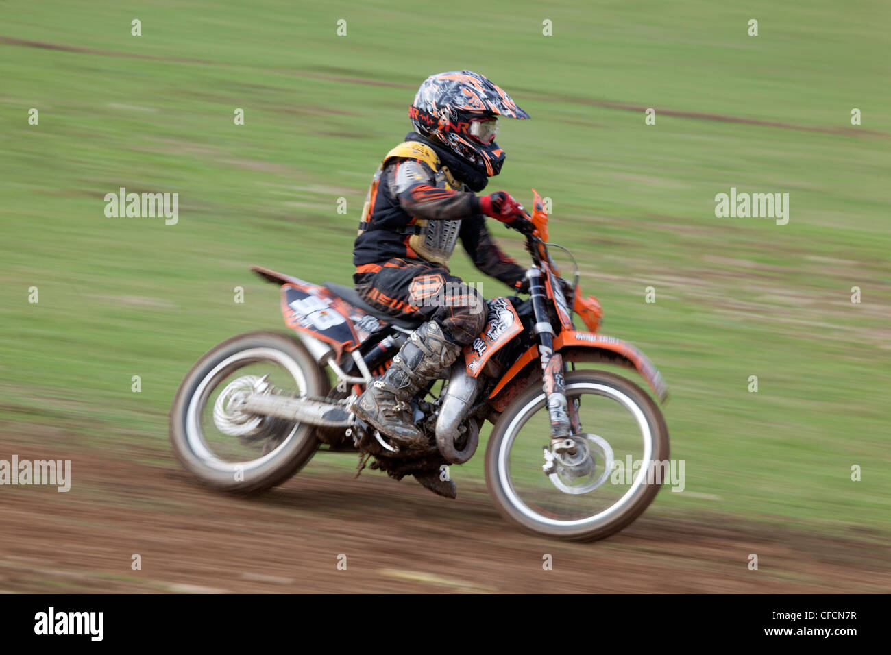 Moto Cross rider; Cornwall; UK Stock Photo - Alamy