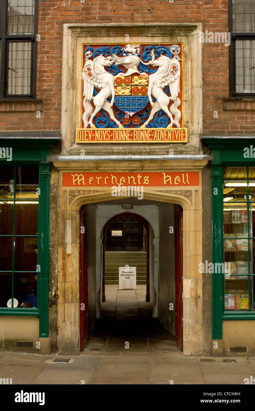 The grade II listed Fossgate entrance leading to the Merchant ...