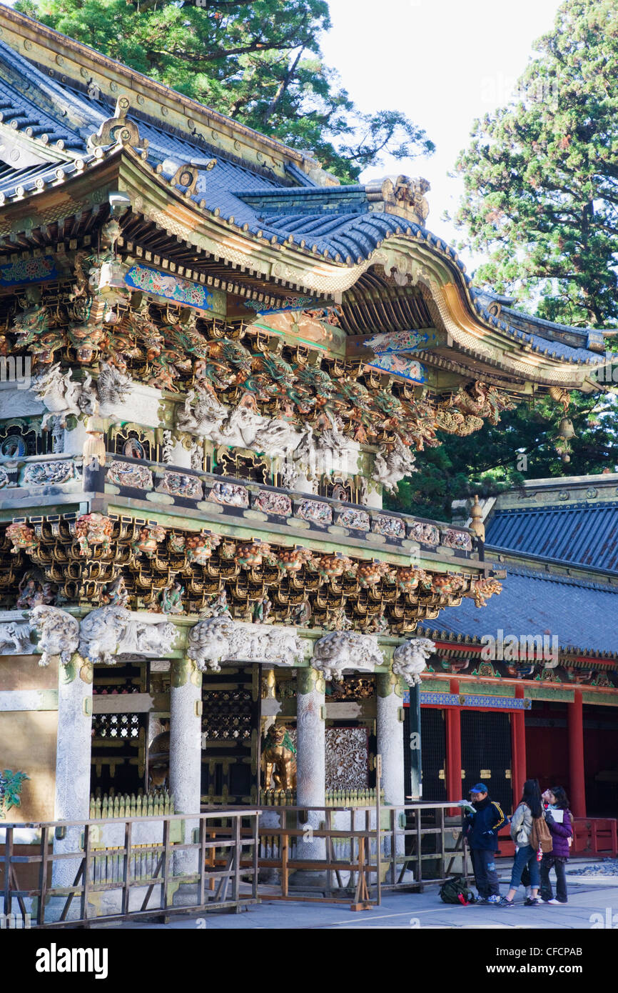 Japan, Nikko, Toshogu Shrine, Yomeimon Gate Stock Photo - Alamy