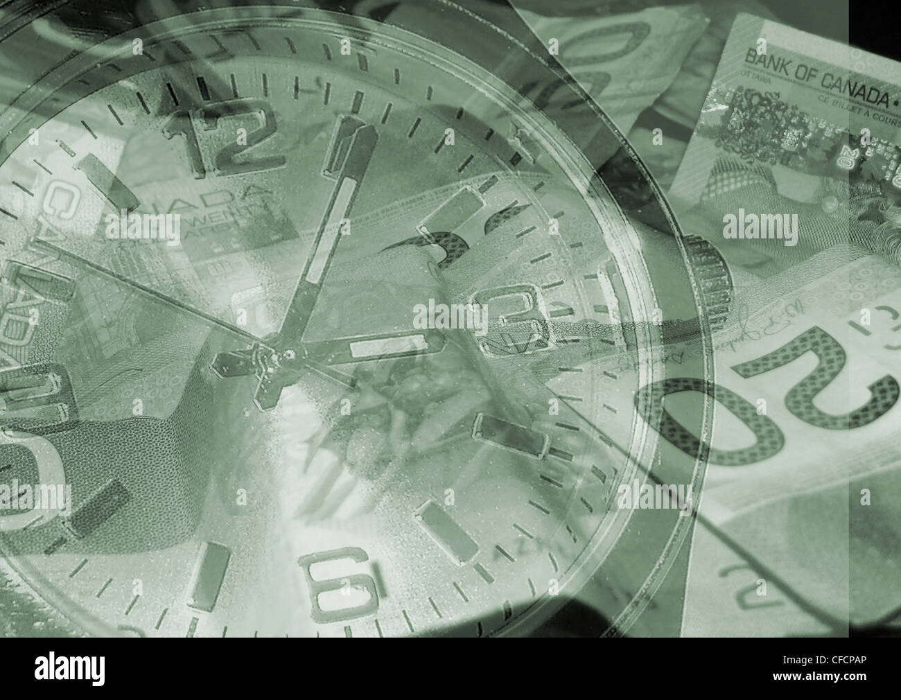 Time Costs Money Stock Photo - Alamy