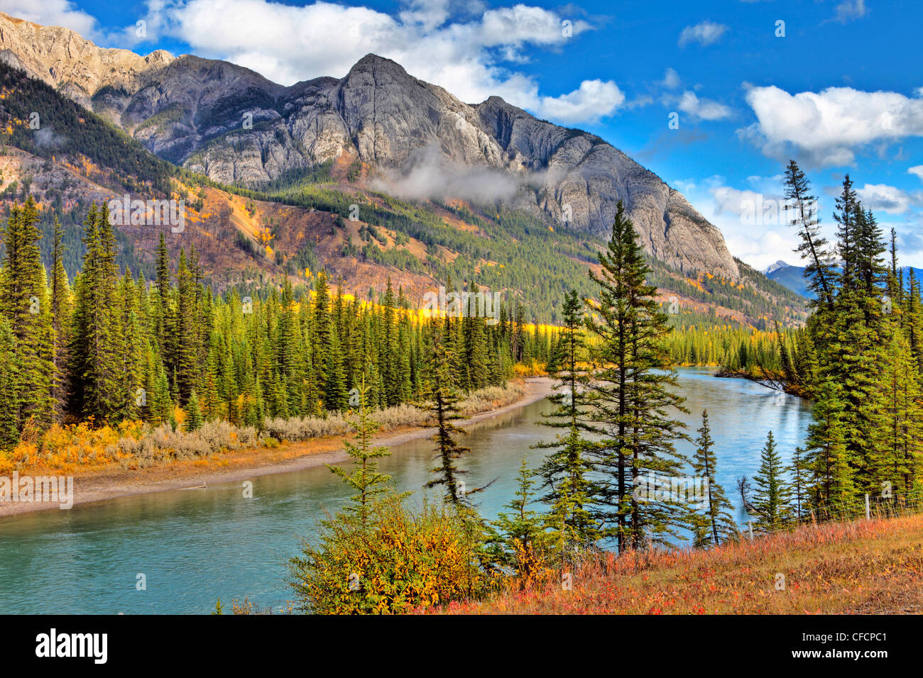 Bow River, Banff National Park, Alberta, Canada Stock Photo - Alamy
