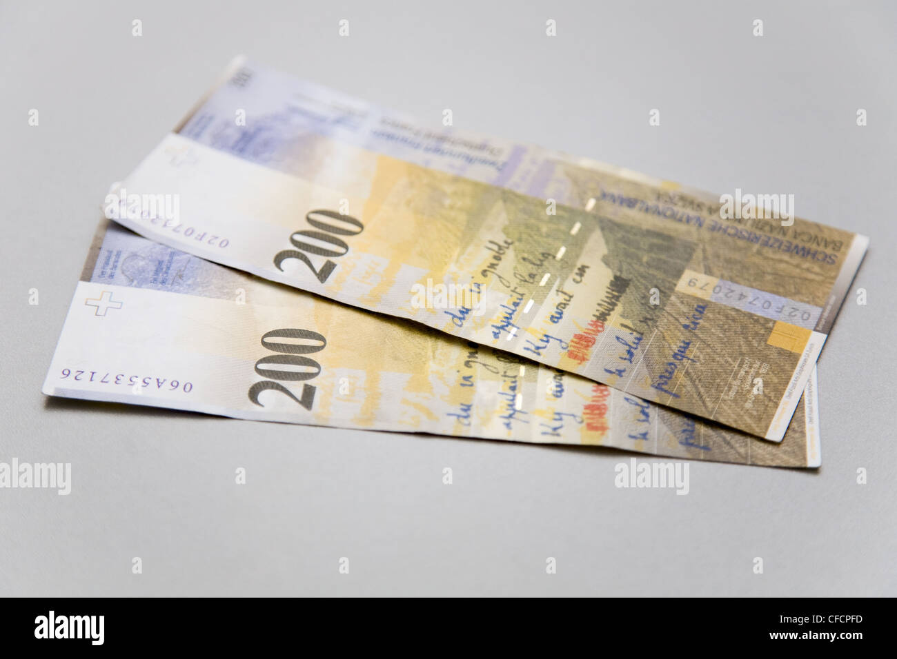 Swiss francs. Money and bank notes in Switzerland Stock Photo - Alamy