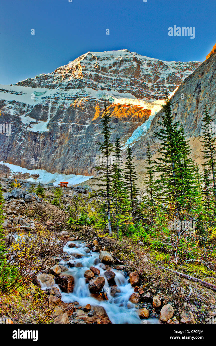Mt. Edith Cavell with Angel Glacier, Jasper National Park, Alberta ...