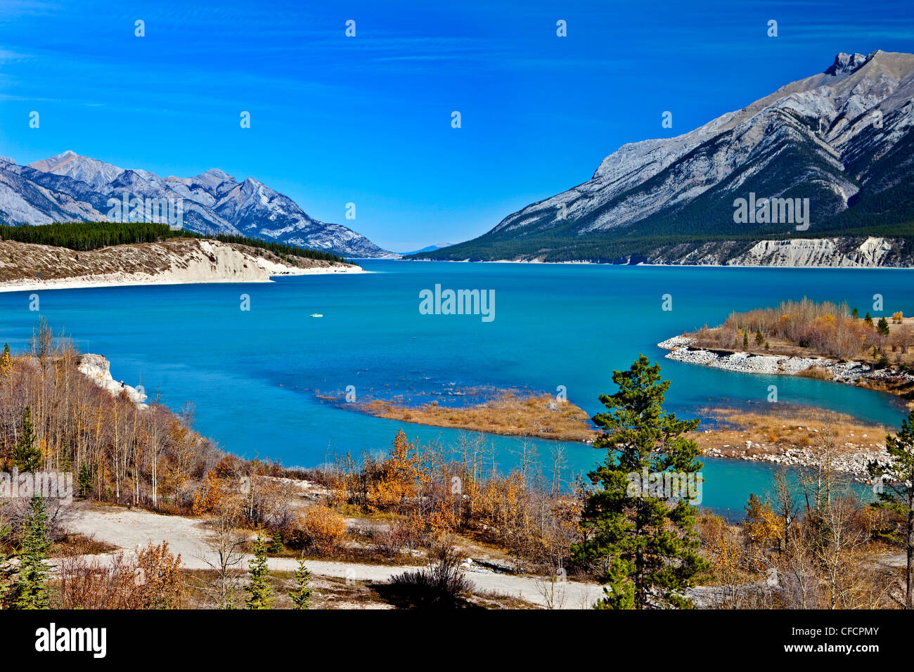 Abraham Lake, Kootenay Plains, Alberta, Canada Stock Photo - Alamy