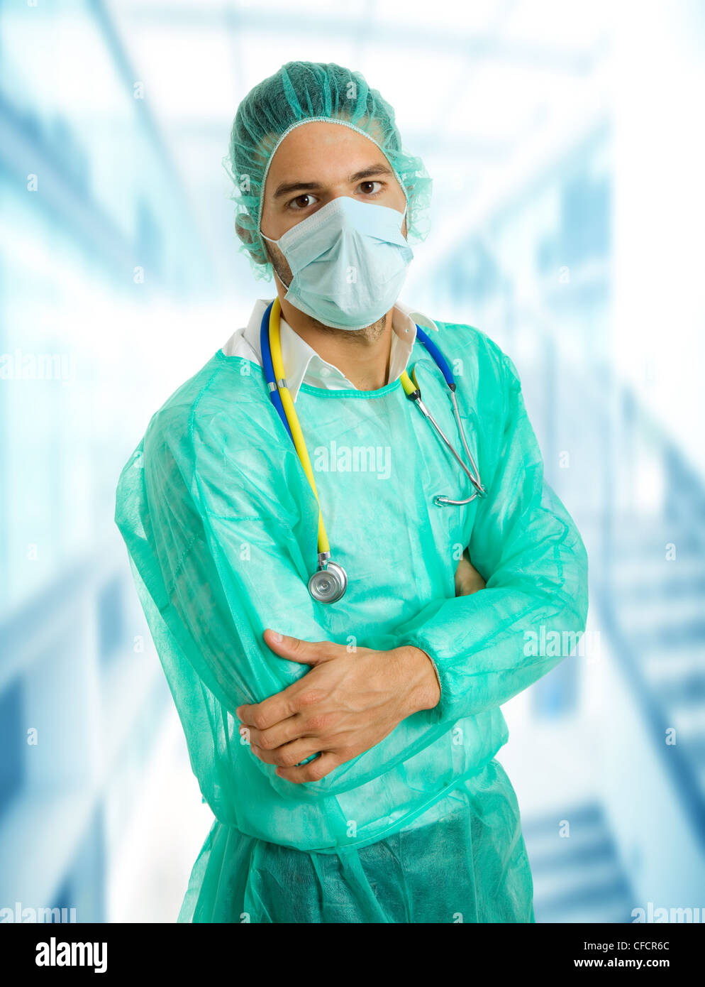 young male doctor at the hospital Stock Photo - Alamy