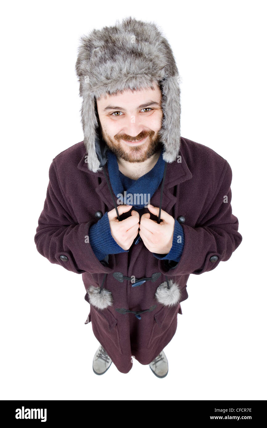 young casual silly man full body isolated on white Stock Photo - Alamy