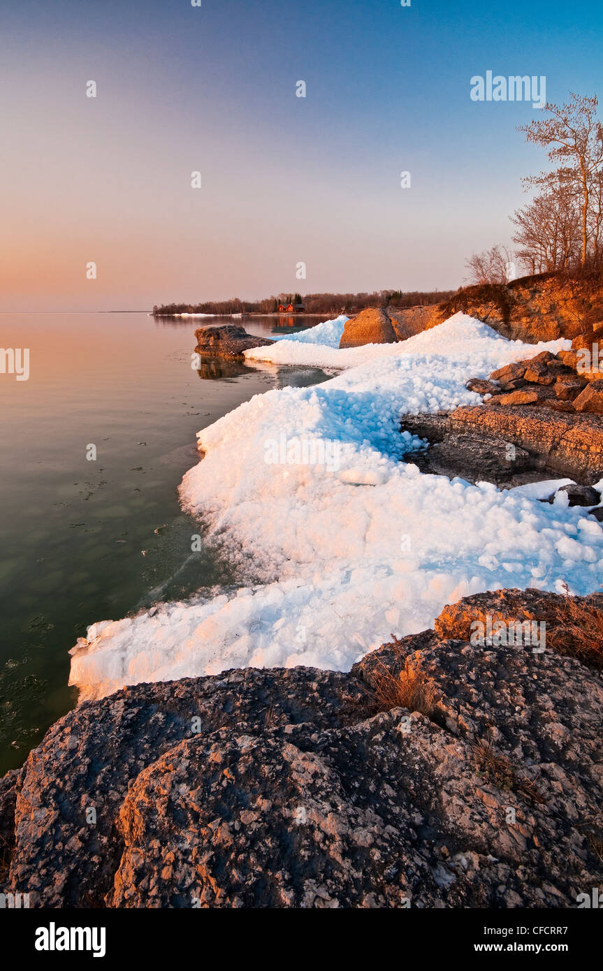 Ice break-up, Steep Rock, Lake Manitoba, Canada Stock Photo - Alamy