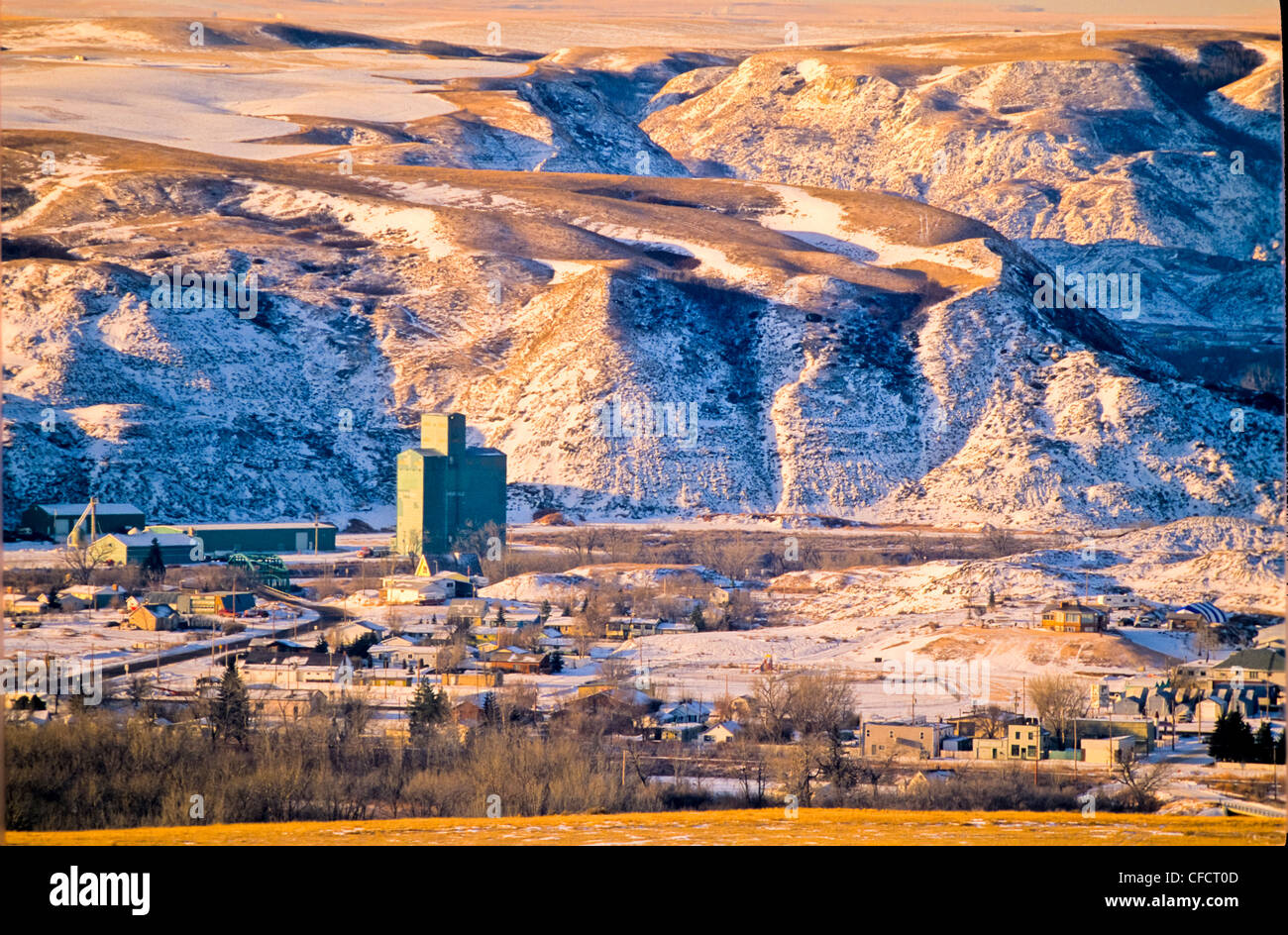 Rosedale in winter, the badlands, Alberta, Canada Stock Photo - Alamy
