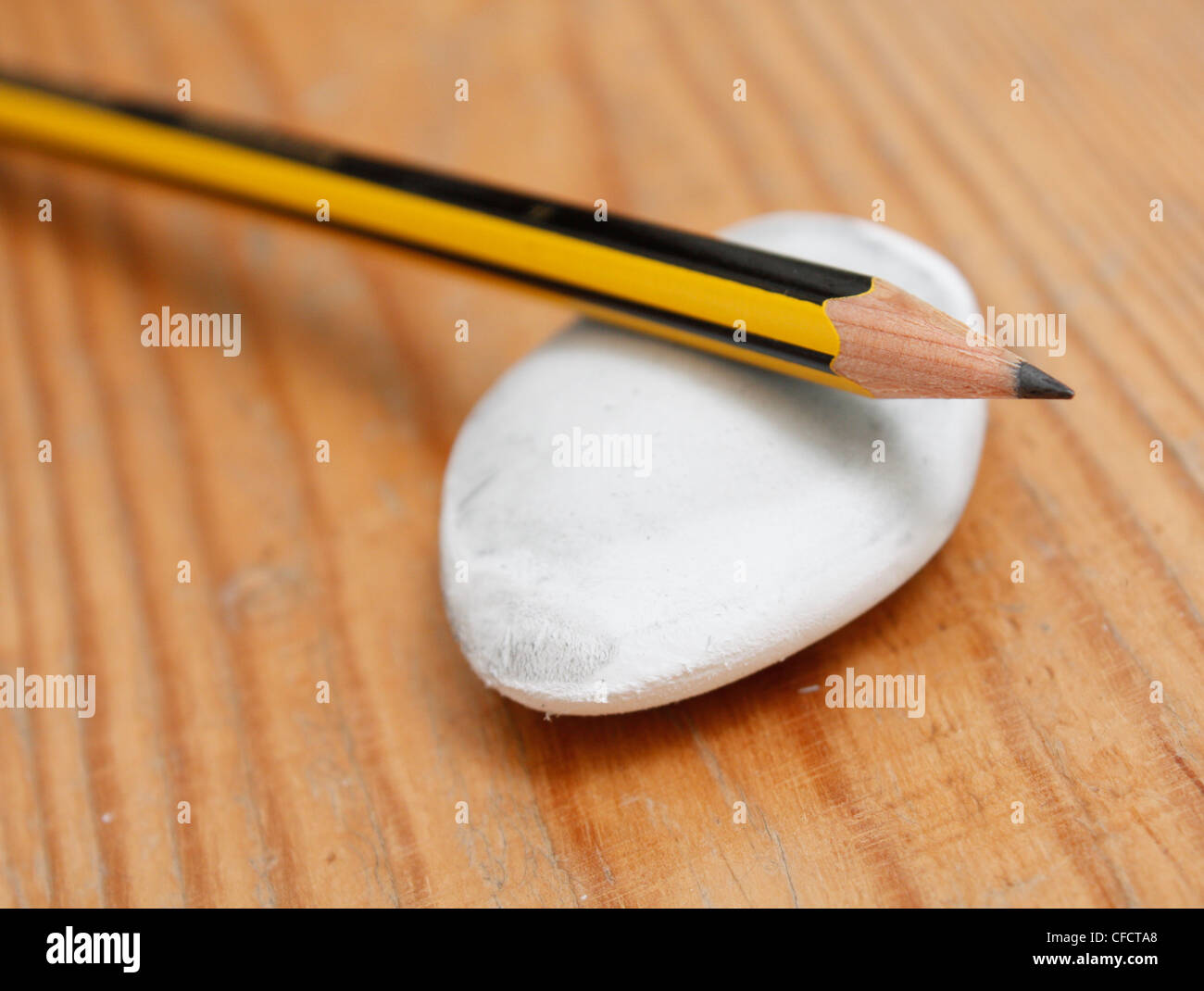 Pencil and rubber Stock Photo - Alamy
