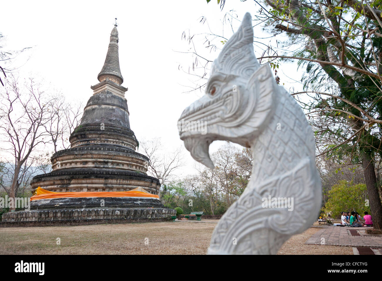 Wat Umong, buddhist temple from the 14th century, Chiang Mai, Thailand ...