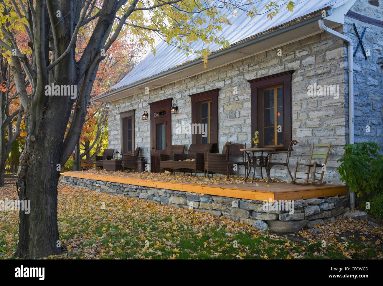 In the interior no one has furniture and tables hi-res stock ...