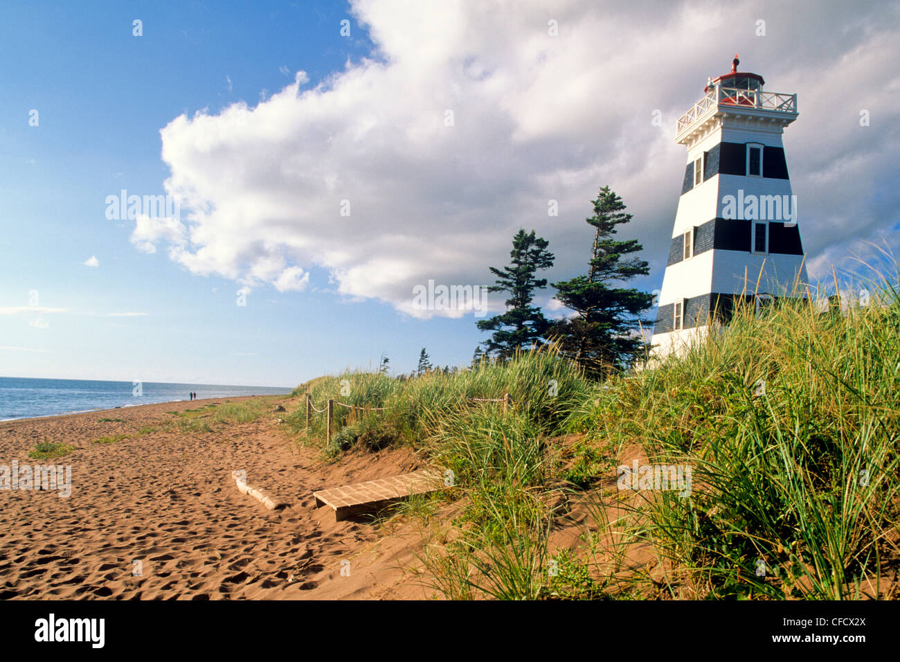 West Point lighthouse, Cedar Dunes Provincial Park, Prince Edward ...