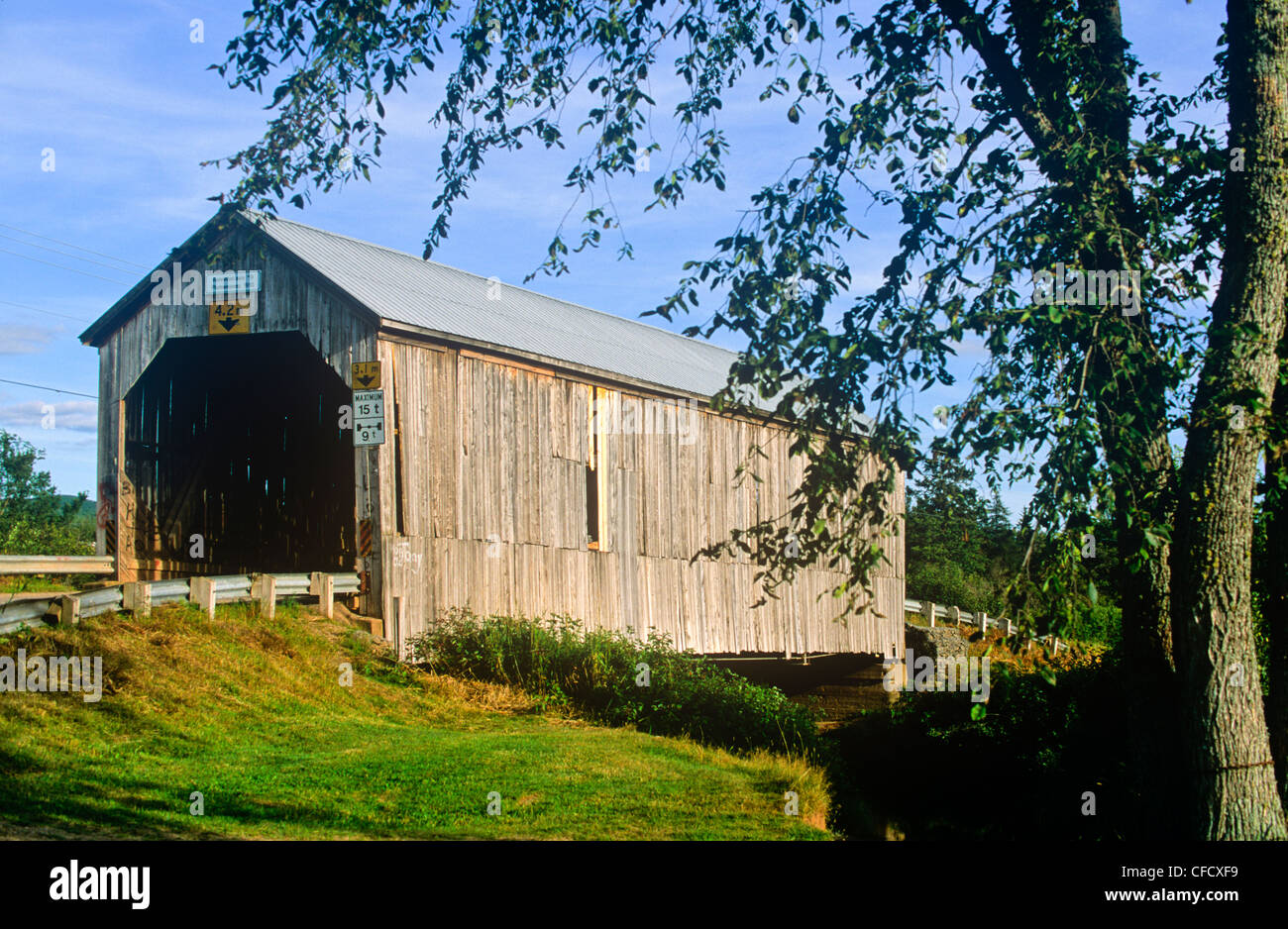 Plumsweep Covered Bridge, New Brunswick, Canada Stock Photo - Alamy