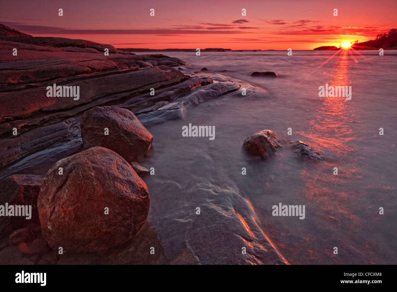 Georgian bay landscape rugged rocky hi-res stock photography and images ...