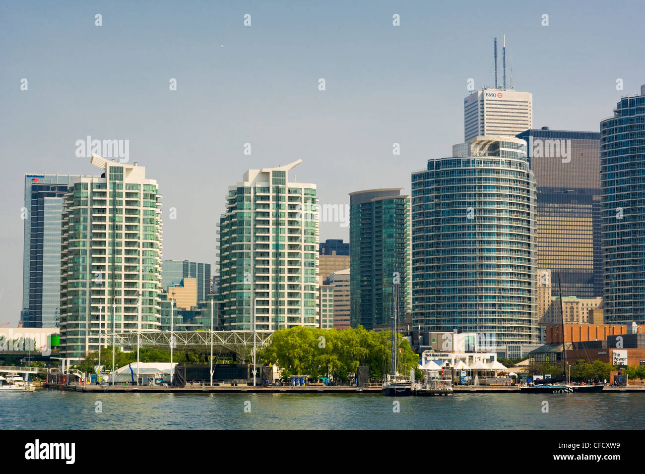 View of Toronto Waterfront from Toronto Islands Ferry, Toronto, Ontario ...