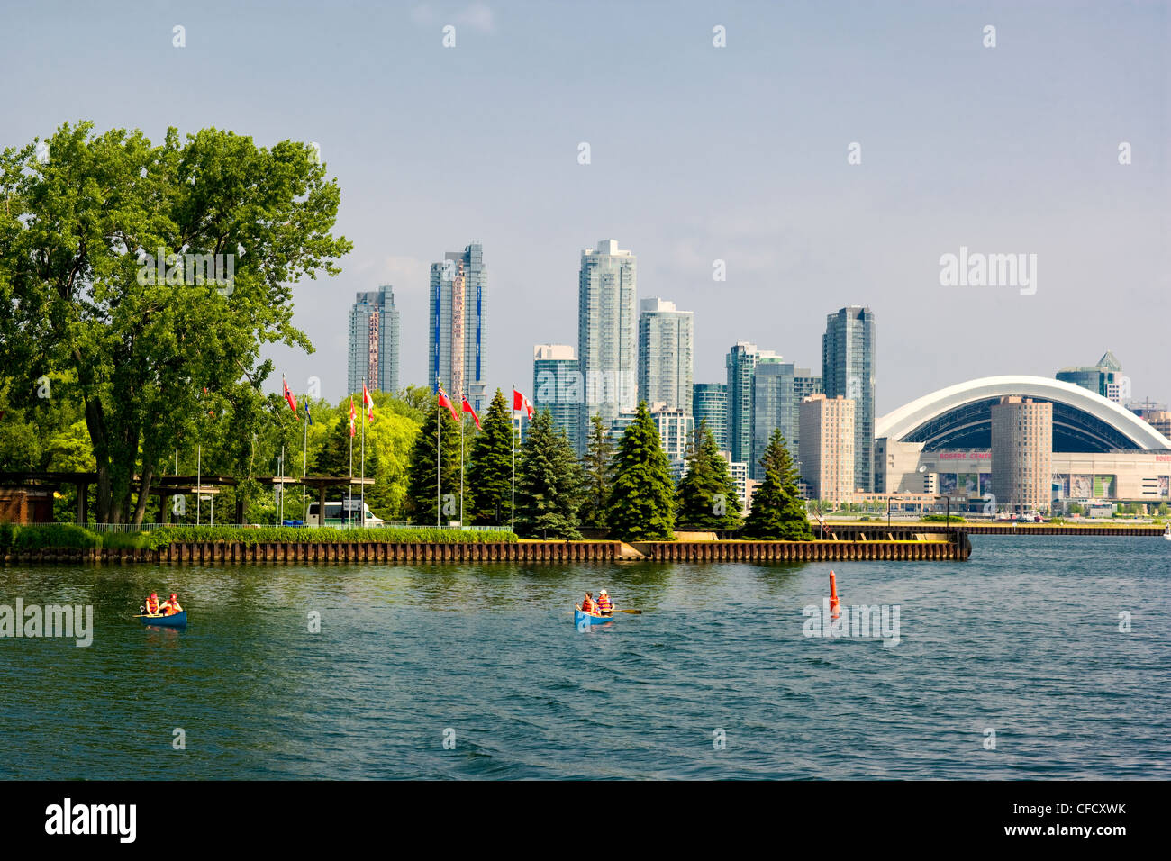 View of Toronto Waterfront from Toronto Islands, Toronto, Ontario ...