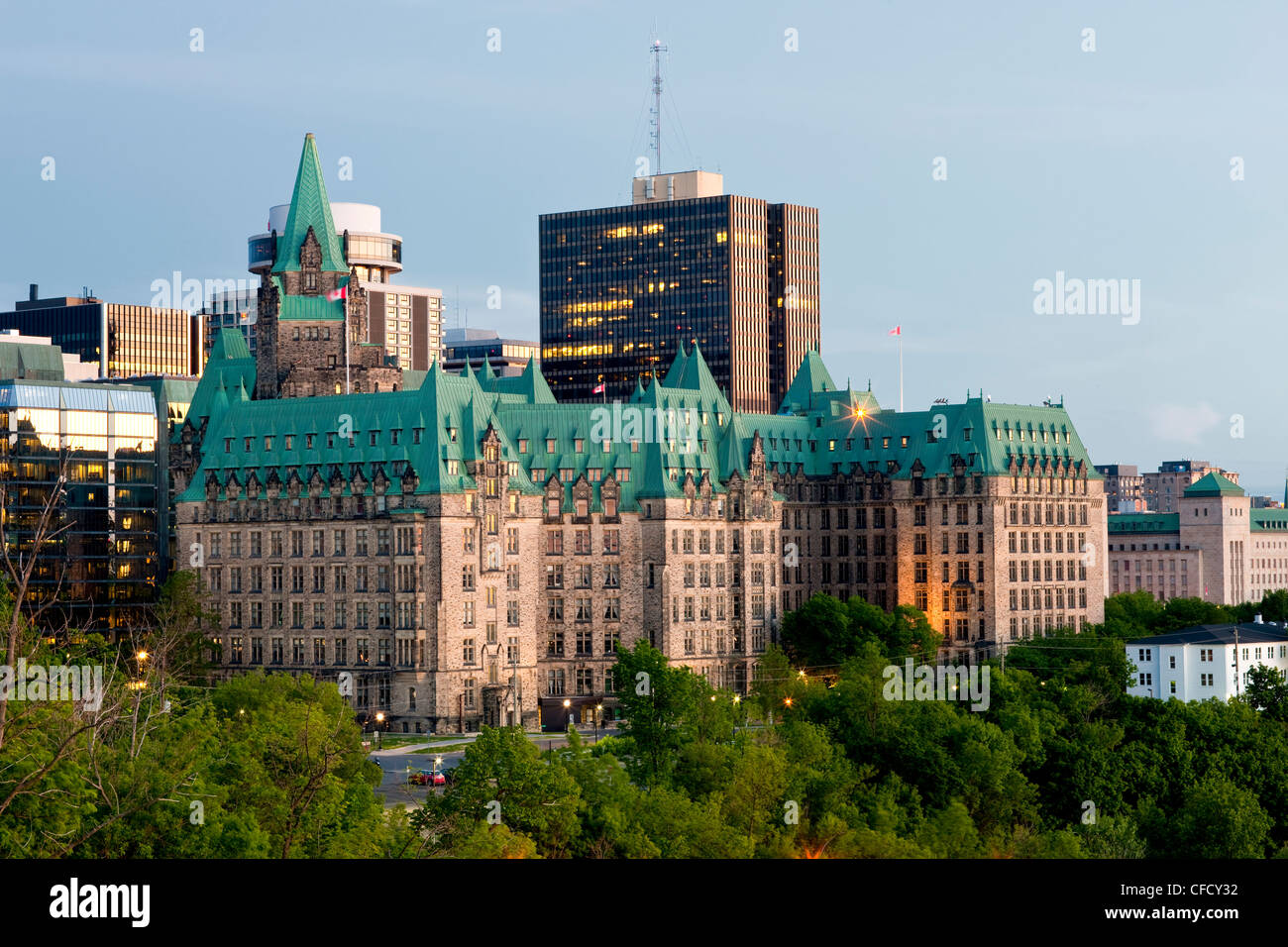 View of West Block, Parliament Hill, Ottawa, Ontario, Canada Stock ...